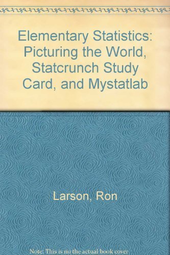 Amazon.com: Elementary Statistics: Picturing the World, StatCrunch ...