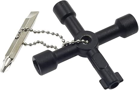 BTMB 4 Way Universal Utility Plumbers Key Cross Gas Meter Keys Plumbing ...