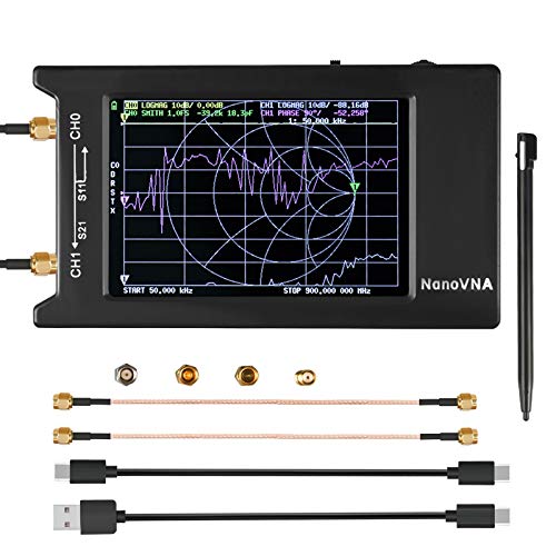 NanoVNA-H4 Vector Network Analyzer Kit 10KHz-1.5GHz HF VHF UHF Antenna ...