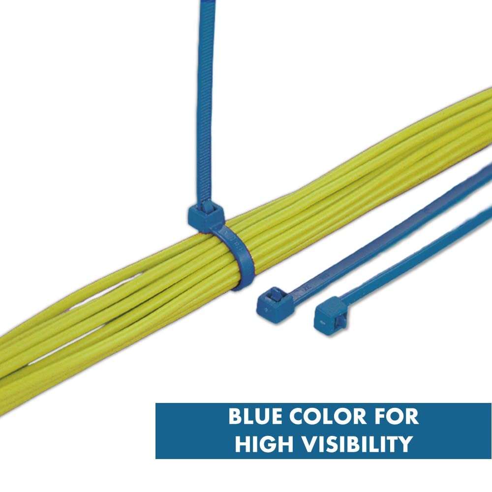 Mua Kable Kontrol Metal Detectable Blue Zip Ties 100 Pcs 8 Inch, 50 Lbs ...