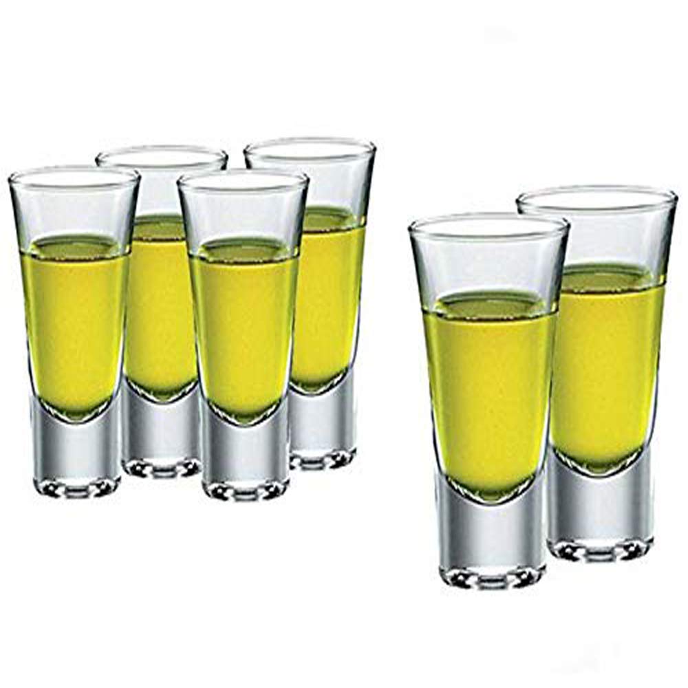 Buy King International 1 Oz Shot Glass, Curve Heavy Base Shot Glass Set ...