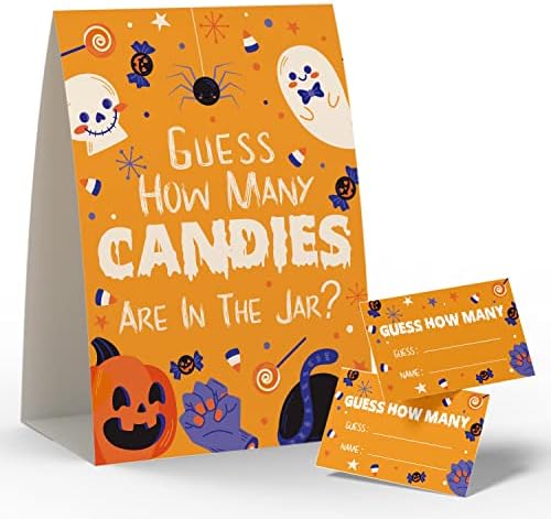 Halloween Party Games - Guess How Many Candies Are In The Jar, 1 ...
