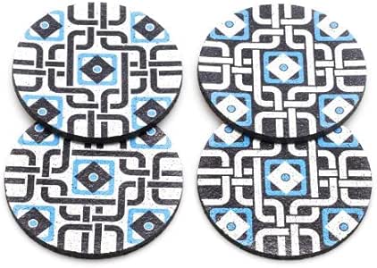 Amazon.com | Flox 'Morocanmecrazy in Blue' Rubber Coasters: Coasters