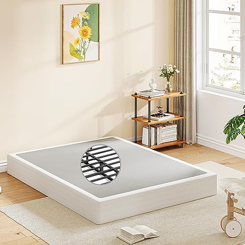 EZBeds King 9 Inch Metal Box Spring, Mattress Foundation with Fabric ...