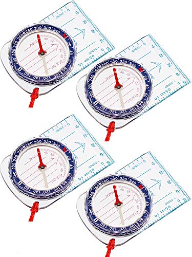 Gejoy Boy Scout Compass Orienteering Compass Adjustable Declination Map ...