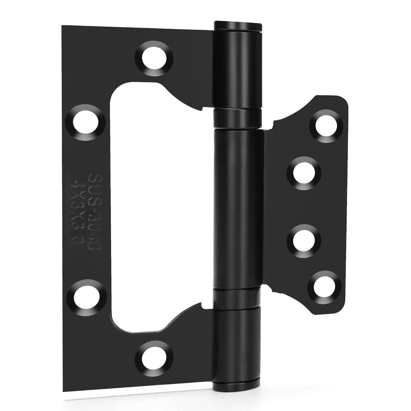 goldenwarm 12 Pack 4x3 inch Non Mortise Door Hinges Matte Black Door ...