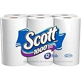 Amazon.com: Scott 1000 Sheets Per Roll Toilet Paper, 12 Rolls, Bath Tissue : Health & Household