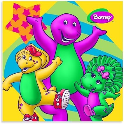 Amazon.com: Barney Lunch Napkins, 16ct: Toys & Games