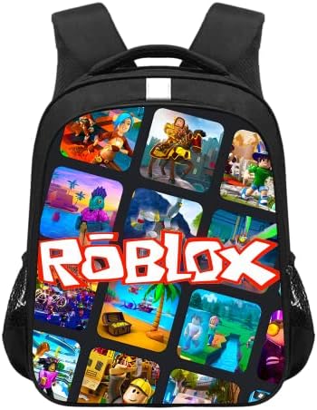 Bonamana Roblox 3D Printed Children's School Backpack for Kids 14 Inch ...