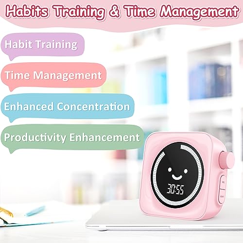 Sonneten Visual Timer for Kids, 99 Minute Digital Cute Kids Visual ...