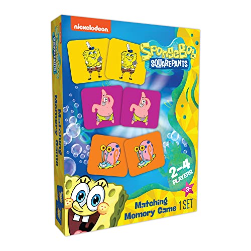 TCG Toys Spongebob Squarepants - Memory Matching Card Game - Featuring ...