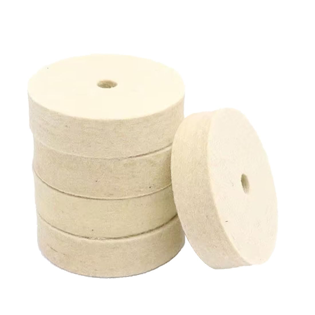 Mua Luo ke 5 Pcs 3'' Compressed Wool Polishing Wheel, 3/8 Inch Arbor ...