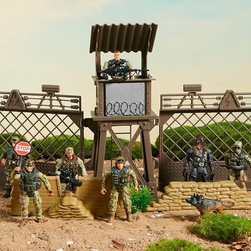JOYIN 16 PCs Army Men Playset with 12 Realistic Army Ranger Men Action ...