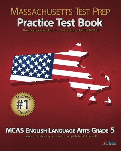 MASSACHUSETTS TEST PREP Practice Test Book MCAS English Language Arts ...
