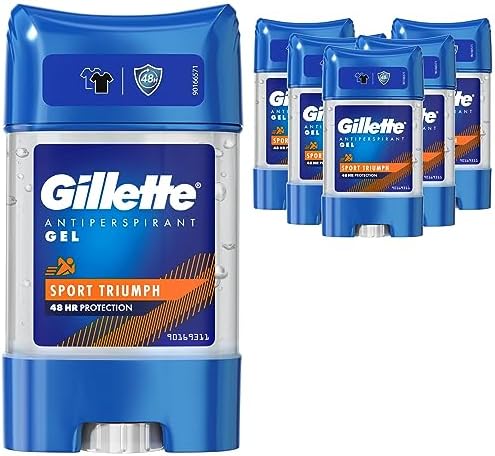 Gillette Antiperspirant Clear Gel Deodorant For Men, 48-Hour Invisible ...