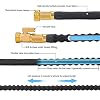 Higen 100ft Expandable Garden Hose Set, Extra Strength Fabric Triple ...