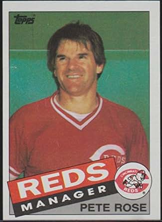 1985 Topps Pete Rose Reds Manager Baseball Card #547 at Amazon's Sports ...