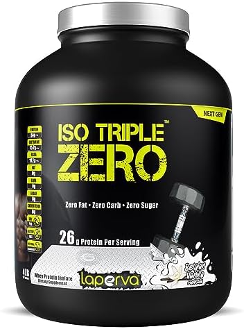 Laperva Isolated Whey Protein Powder | ISO TRIPLE ZERO | 28g Protein ...