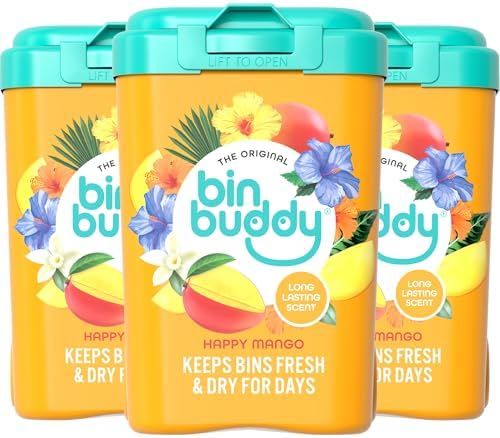 Bin Buddy Surf's Up Bin Freshener Powder 450g, Pack of 3 – Leaves Your ...