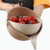 Amazon.com: Elite Aiwei 2 in 1 Kitchen Colander Rotating Washing Basket ...