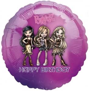 Amazon.com: Anagram 18'' Bratz Passion 4 Fashion Happy Birthday Foil ...
