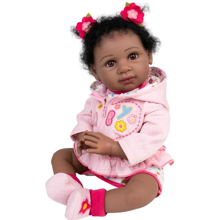 Aori Reborn Baby Dolls Lifelike Black- 22 Inch Realistic Black American ...