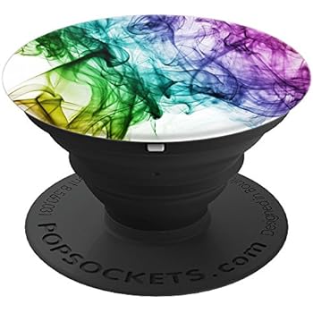 Amazon.com: PopSockets Grip Psychedelic Abstract Colorful Smoke Design ...