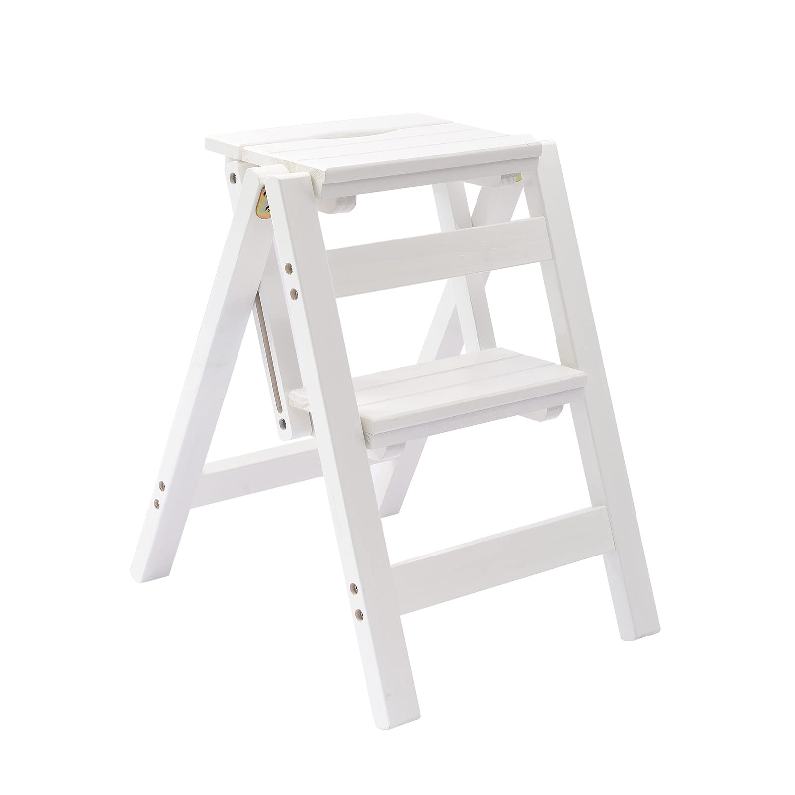 Mua Folding Step Stool Step Ladder 2 Tier, Multi-Functional Folding ...