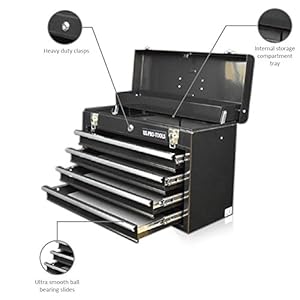 ORIGINAL US PRO TOOLS TOOL BOX TOOL CABINET 4 DRAWER HAND HELD TOOL ...