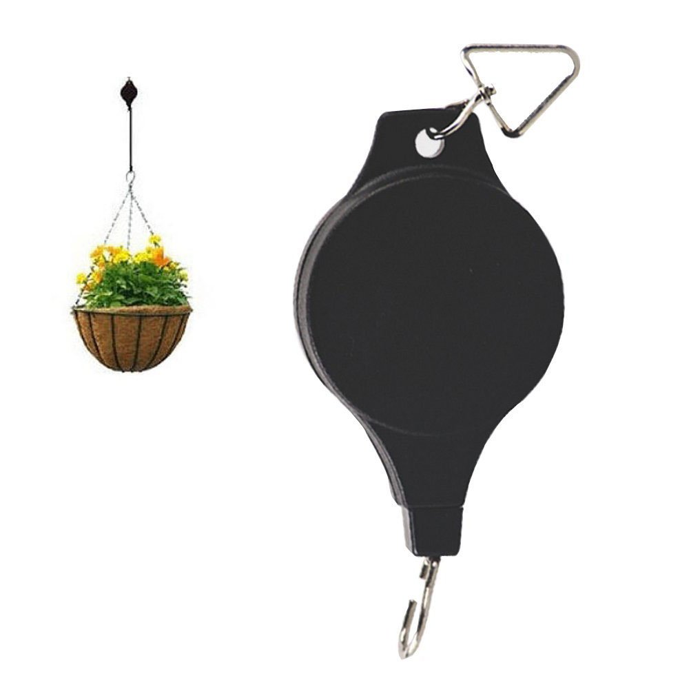 Amazon.com : 2 Pcs Retractable Pulley Hanging Basket Pull Down Hanger ...