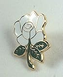 Yorkshire Rose - White rose of york - Quality enamel lapel pin badge ...