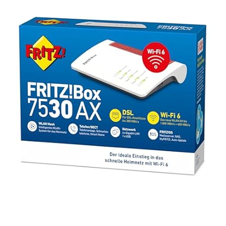 Mua AVM FRITZ!Box 7530 AX WI-FI 6 Router, DSL/VDSL, 1,800 Mbps (5GHz ...