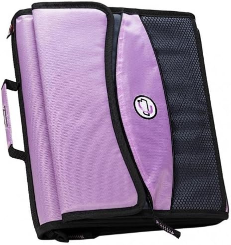 Amazon.com : Case-it 2-Inch 3-Ring Zipper Binder with Removable Tab ...