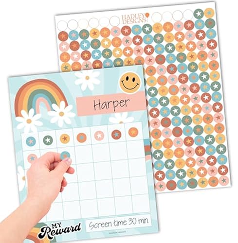 Star Sticker Chart For Kids Behavior -25 Toddler Sticker Reward Chart ...