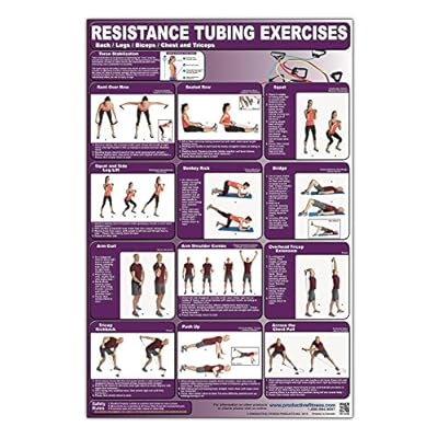 Resistance Tubing Exercises Poster - Full Body Australia | Ubuy