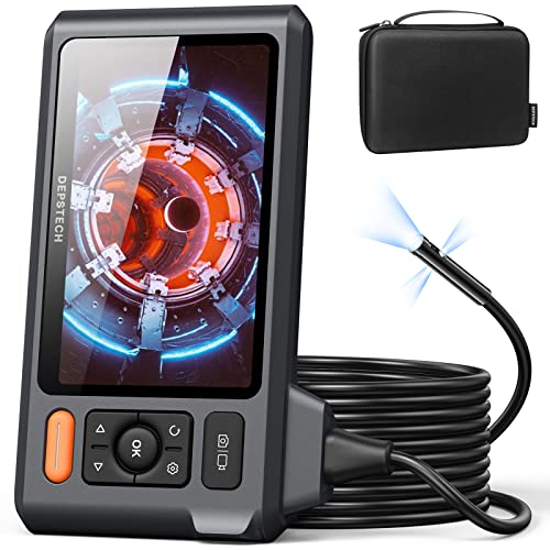DEPSTECH Triple Lens Borescope Inspection Camera, 5"IPS Screen ...