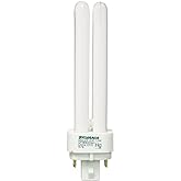 (10 Pack) Sylvania 20671 CF13DD/E/835/ECO 13-Watt 3500K 4-Pin Double Tube Compact Fluorescent ...