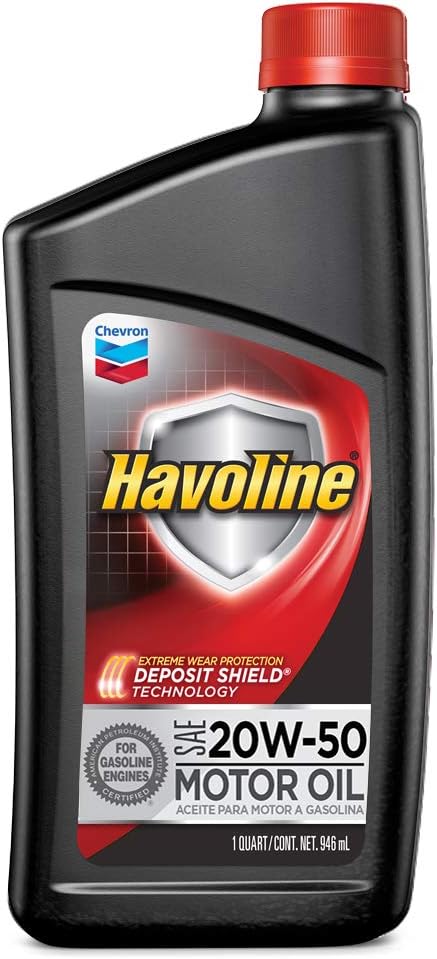 Chevron Havoline Aceite de Motor para Coche MO 20W50 API SN, color ...