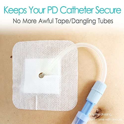 Peritoneal Dialysis PD Catheter Drain Split Bordered Gauze Island Dressing Pad For Stomach ...