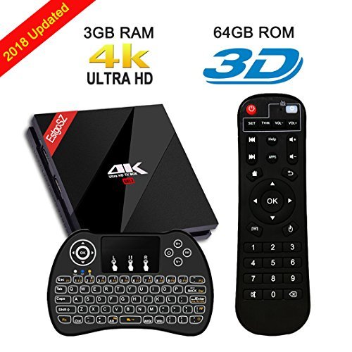 [ Powerful 3GB / 64GB Android TV Box 7.1] EstgoSZ Smart 4K TV Box with ...