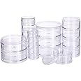 Amazon.com: BENECREAT Mixed Size Stackable Round Plastic Containers 4 Column(5 Layer/Column ...