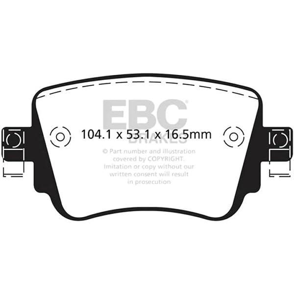EBC Brakes DP32257C Redstuff Ceramic Low Dust Brake Pads 11.8 in. Dia ...