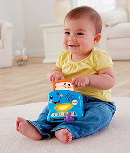 Fisher-Price Laugh & Learn Peek-a-Boo Toaster Home Garden Kitchen ...