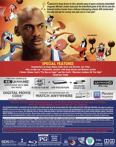 Space Jam (4K Ultra HD + Blu-ray + Digital) [4K UHD] | Pricepulse