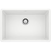 BLANCO 443083 Precis Silgranit 30” Single Bowl Undermount Kitchen Sink ...