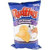 Lay's Ruffles Potato Chips, All Dressed, 340 Grams/12 Ounces - 3 Pack ...