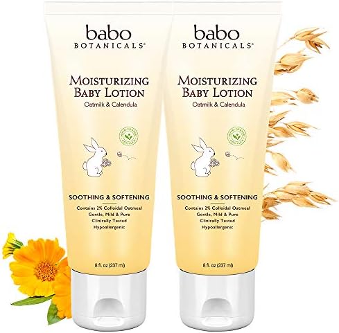 Babo Botanicals Moisturizing Lotion - Face & Body Plant-Based Lotion ...