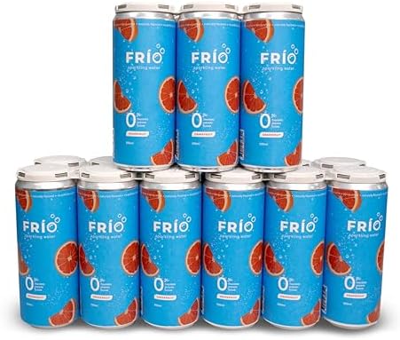 Frio Grapefruit Sparkling Water - 18 Pack x 330ml - 0 Sugar, 0 Calories, No Artificial Sweetener ...