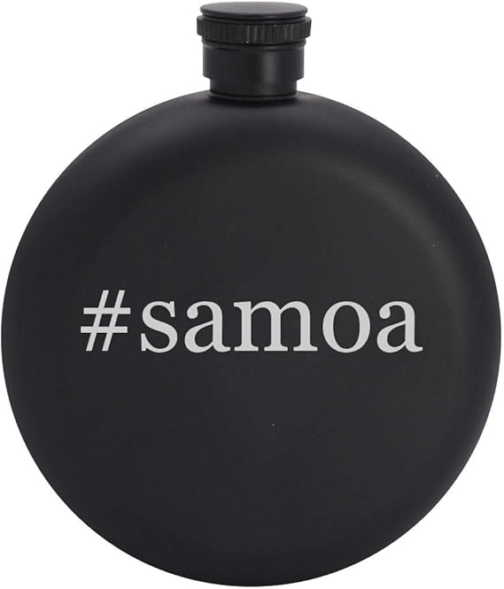 Amazon.com | #samoa - 5oz Round Drinking Alcohol Flask: Flasks