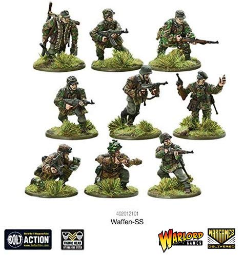 Wargames Delivered Bolt Action Miniatures - Waffen SS Troop Set and ...
